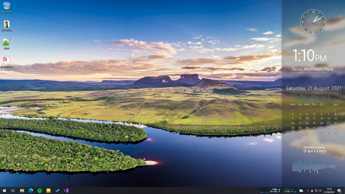 blurSidebar [rainmeter] by piere1 on DeviantArt