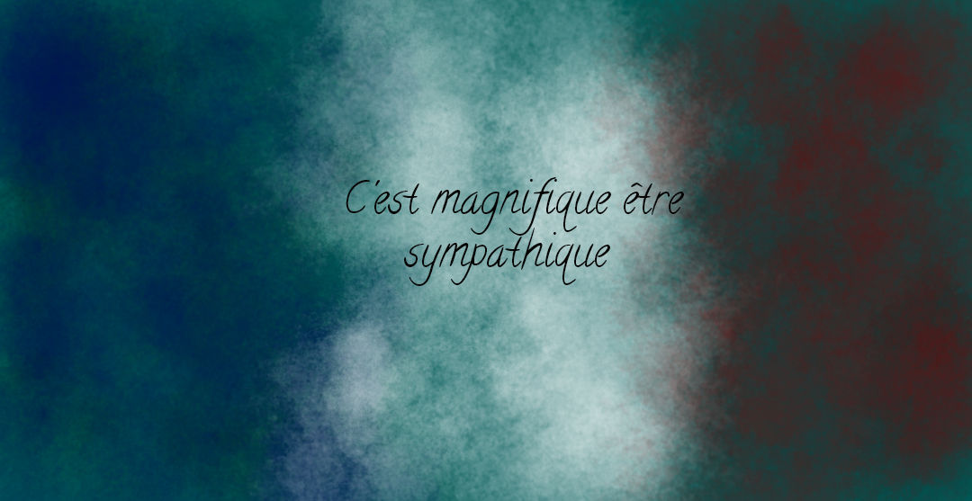 C'est magnifique etre sympathique. by KingJohngj on DeviantArt