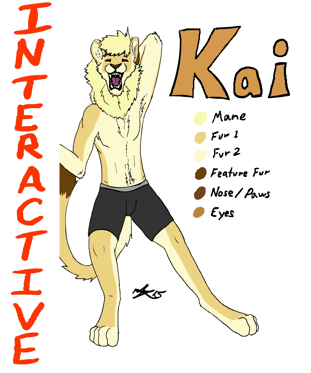 Kai Reference Sheet [Interactive] by Kai-The-Lion on DeviantArt