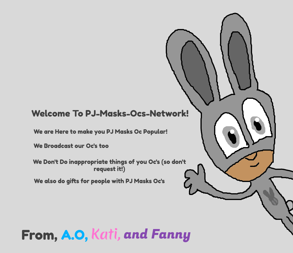Welcome PJ Masks Oc Drawers!!! by PJMasksOcsNetwork on DeviantArt