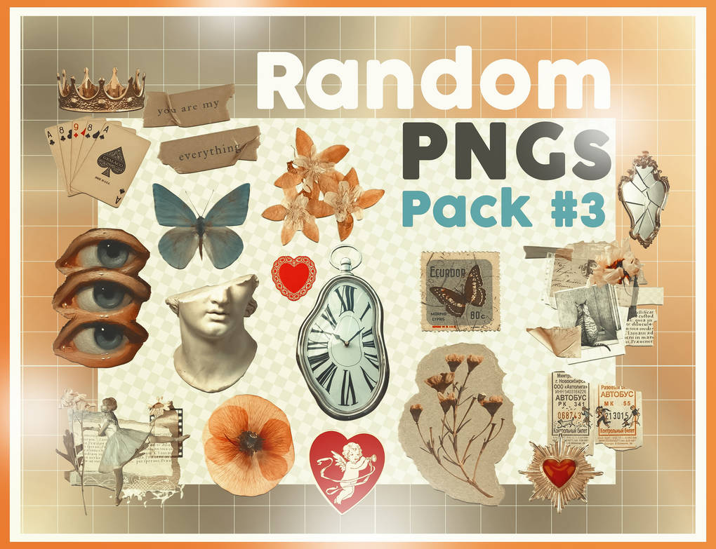 RANDOM PNG PACK #3 - 40 PNGS by Elegantcolourings on DeviantArt