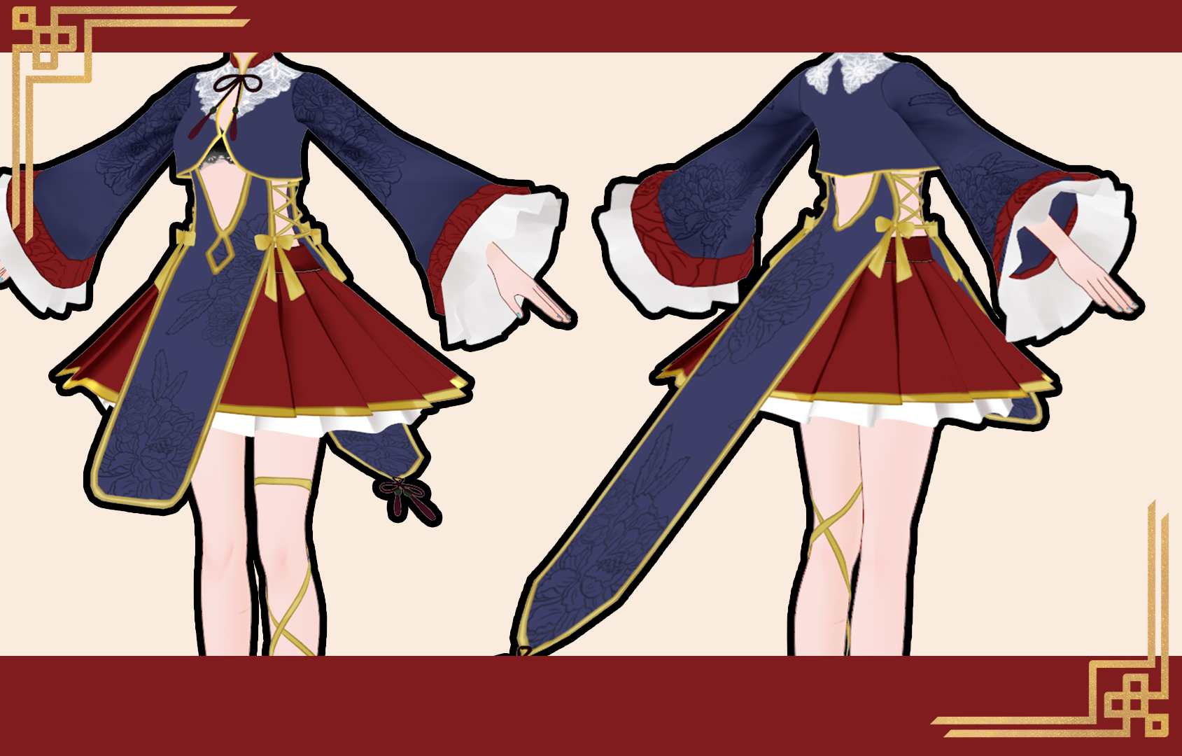 DL-MMD China Dress by buguzhi2001 on DeviantArt