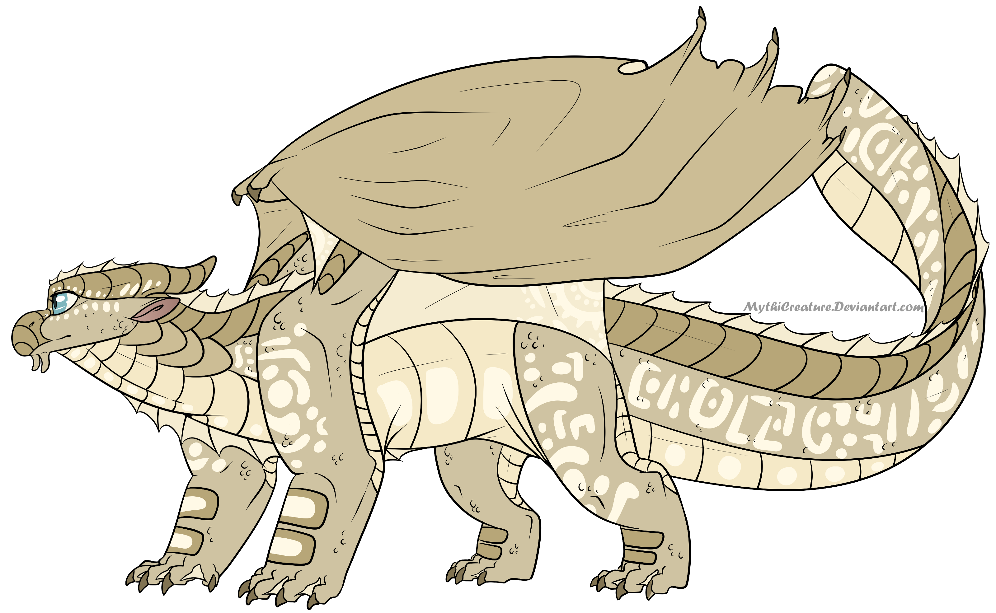 SeaWing Base|PSD Avalible|Not Paint Friendly by MythiCreature on DeviantArt