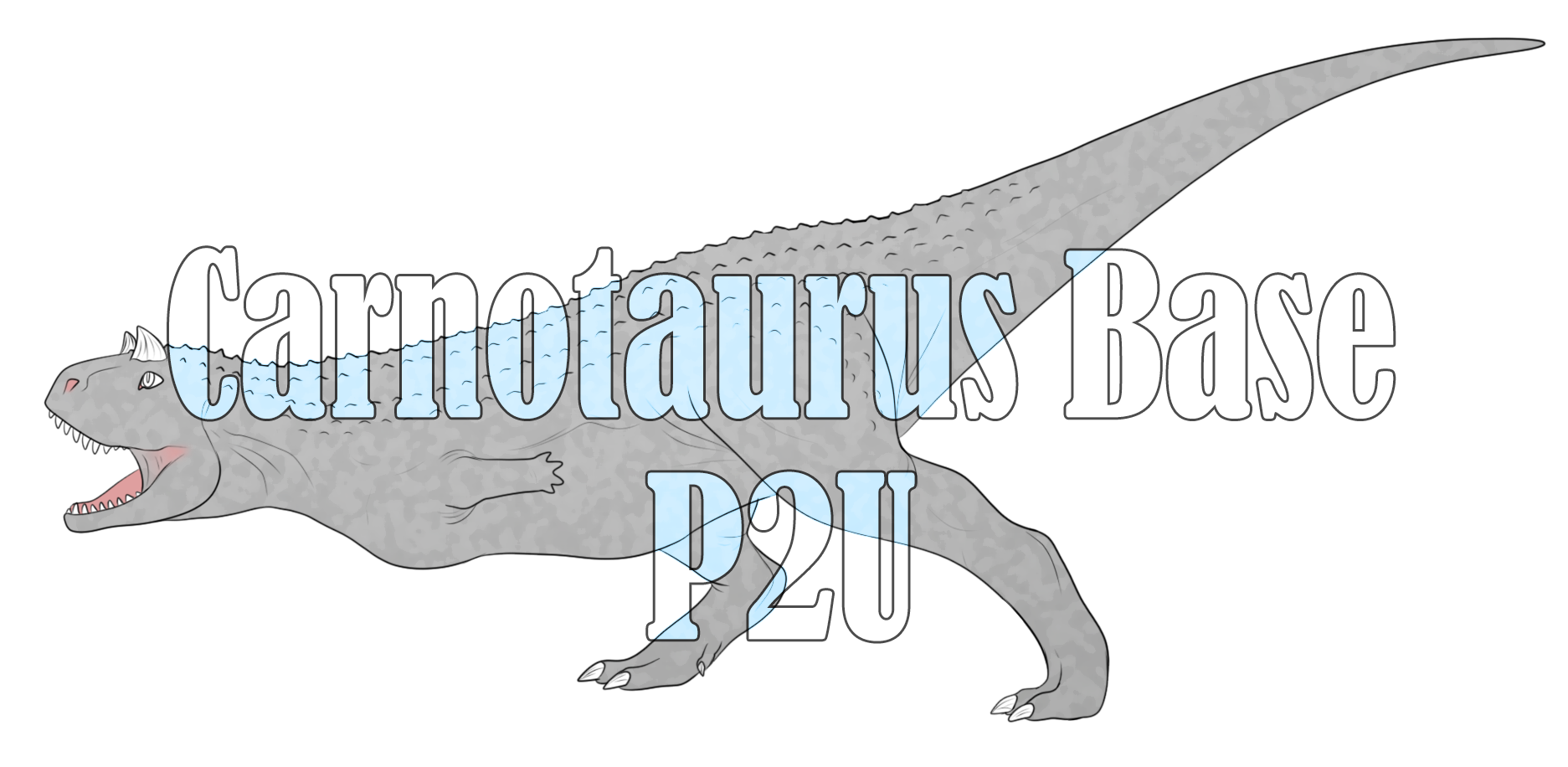 Carnotaurus Base P2U by Dogthatkills on DeviantArt
