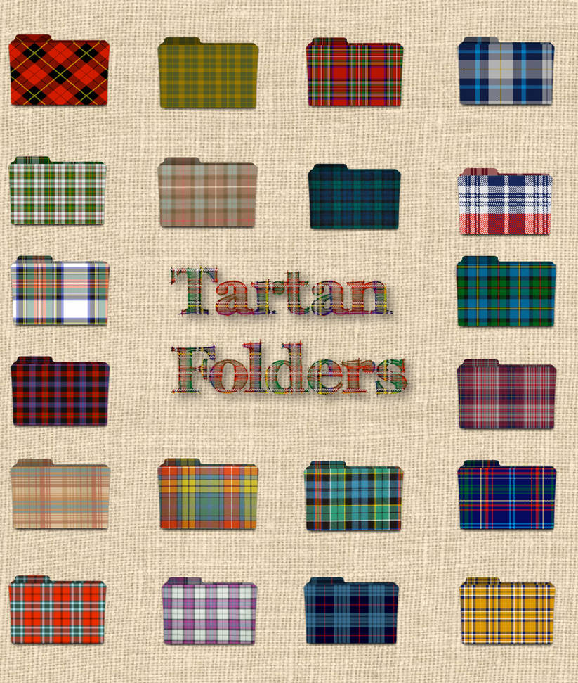 Tartan Folders by victorianmeltdown on DeviantArt