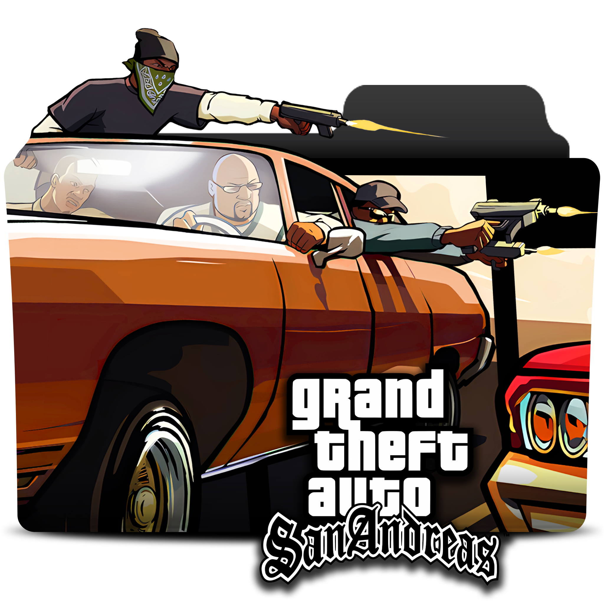 Grand Theft Auto San Andreas: Drive-By Folder Icon by PixelReal on ...