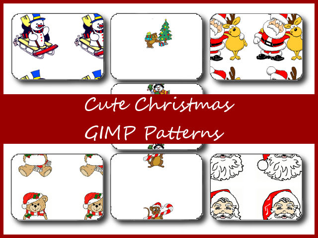 Cute Christmas GIMP Patterns by Jedania on DeviantArt