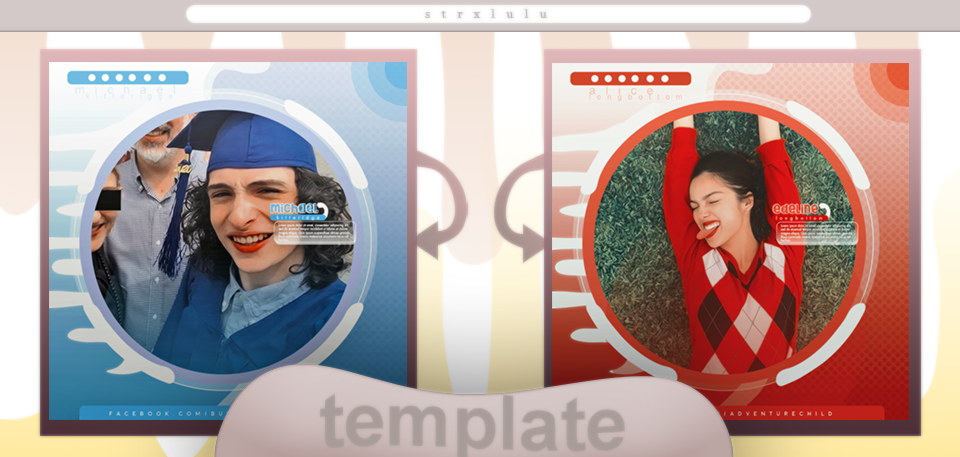 Profile template | Foto circular. by WastingAllYourTears on DeviantArt