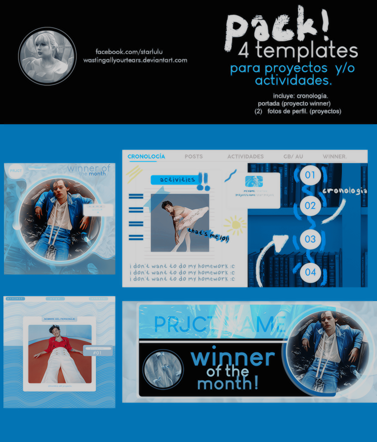 #template 16/ Pack 4 templates. by WastingAllYourTears on DeviantArt
