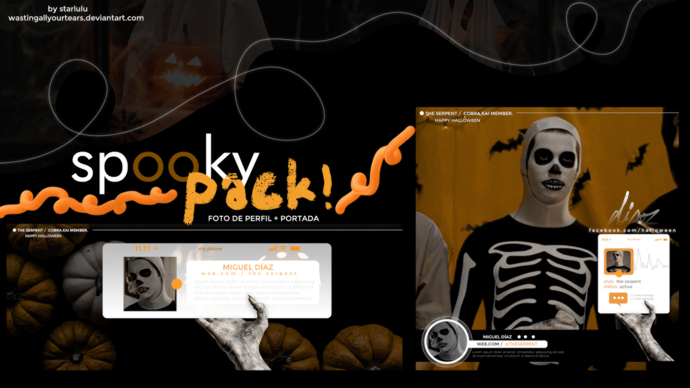 Template #23 / Spooky pack! by WastingAllYourTears on DeviantArt