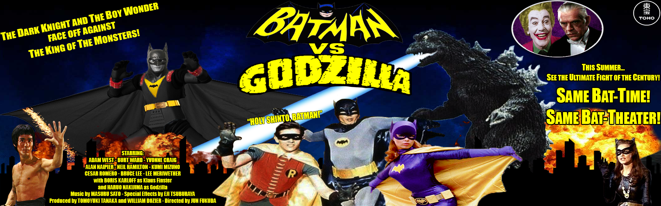 Batman vs Godzilla by Tomzilladoesartsorta on DeviantArt