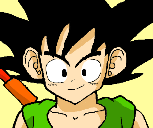 Kid Goku in a green gi by Jujuphantom99 on DeviantArt