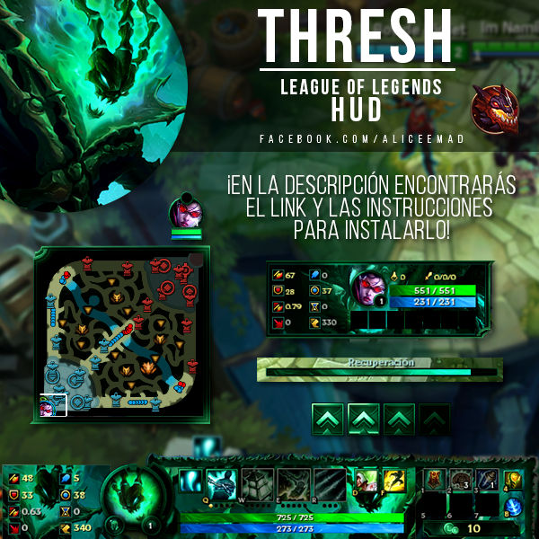 League of Legends HUD - Thresh by AliceeMad on DeviantArt