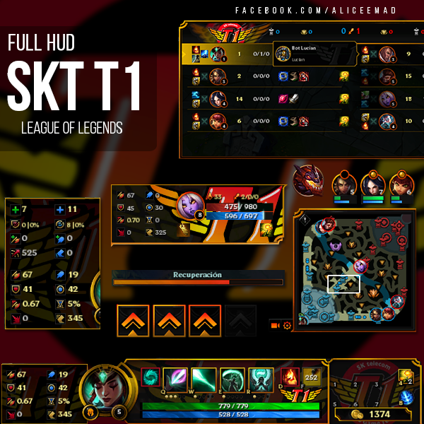 League of Legends HUD - SKT T1 by AliceeMad on DeviantArt