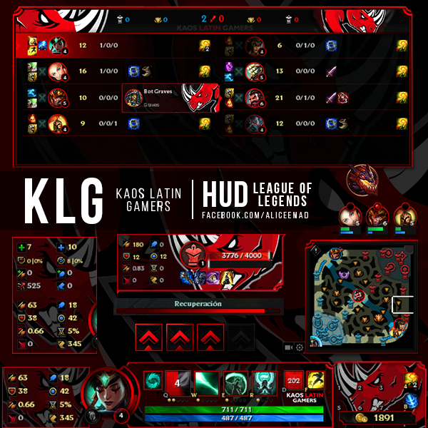 League of Legends HUD - KLG [Team] by AliceeMad on DeviantArt