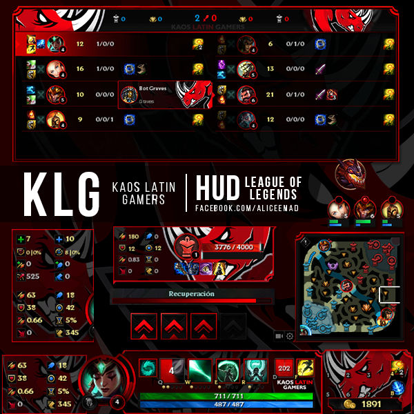 League of Legends HUD - KLG [Team] by AliceeMad on DeviantArt