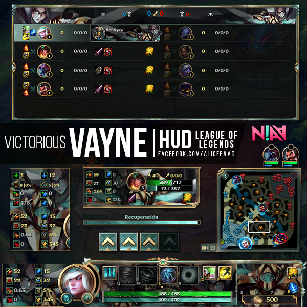 Victorious Vayne HUD - League of Legends by AliceeMad on DeviantArt