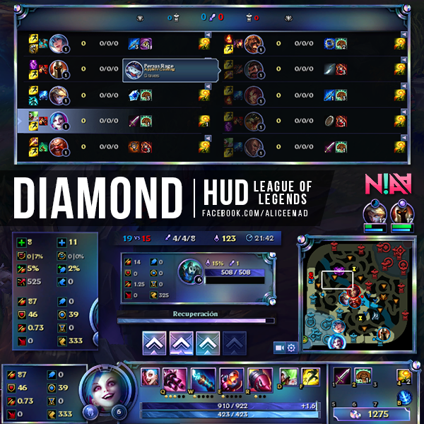 Diamond HUD - League of Legends by AliceeMad on DeviantArt