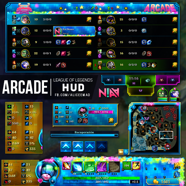 Arcade HUD - League of Legends by AliceeMad on DeviantArt