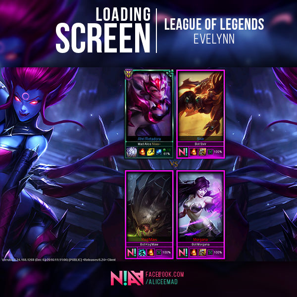 Evelynn Loading Screen - Niaa by AliceeMad on DeviantArt
