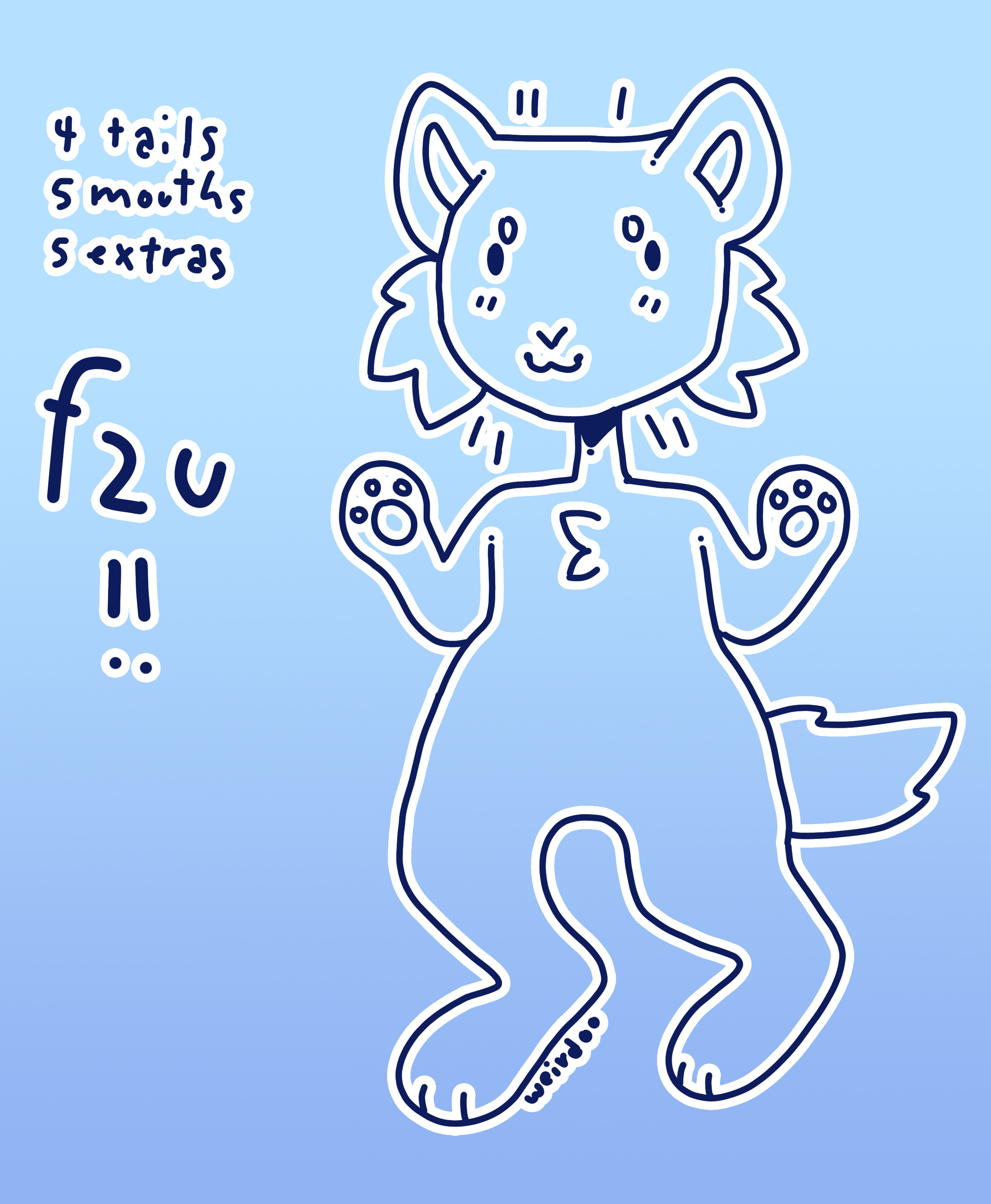 F2U chibi cat base by MariahIsAWeirdoo on DeviantArt