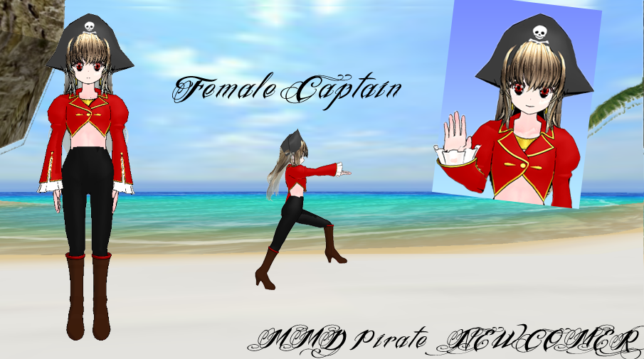 :MMD: Female Captain Pirate DL by MariMariD on DeviantArt