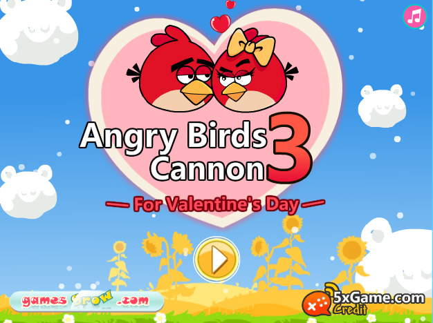 Angry Birds Cannon 3 For Valentine's Day Game by venuskawaiigames on ...