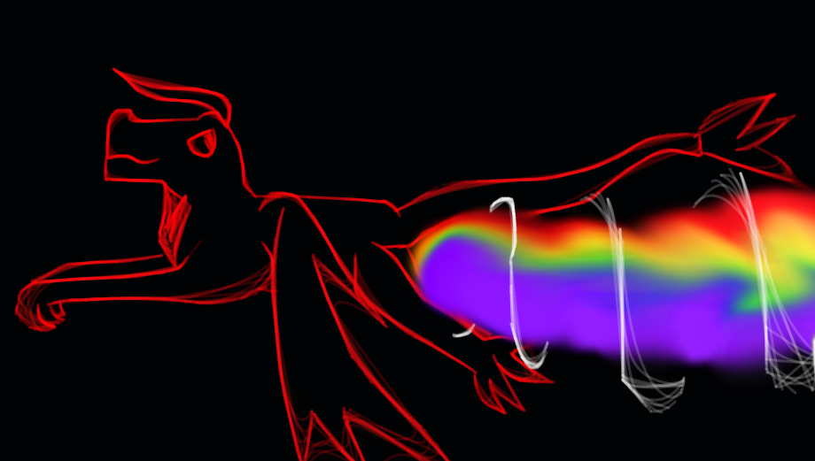 dragon farting rainbows by shikasparx on DeviantArt