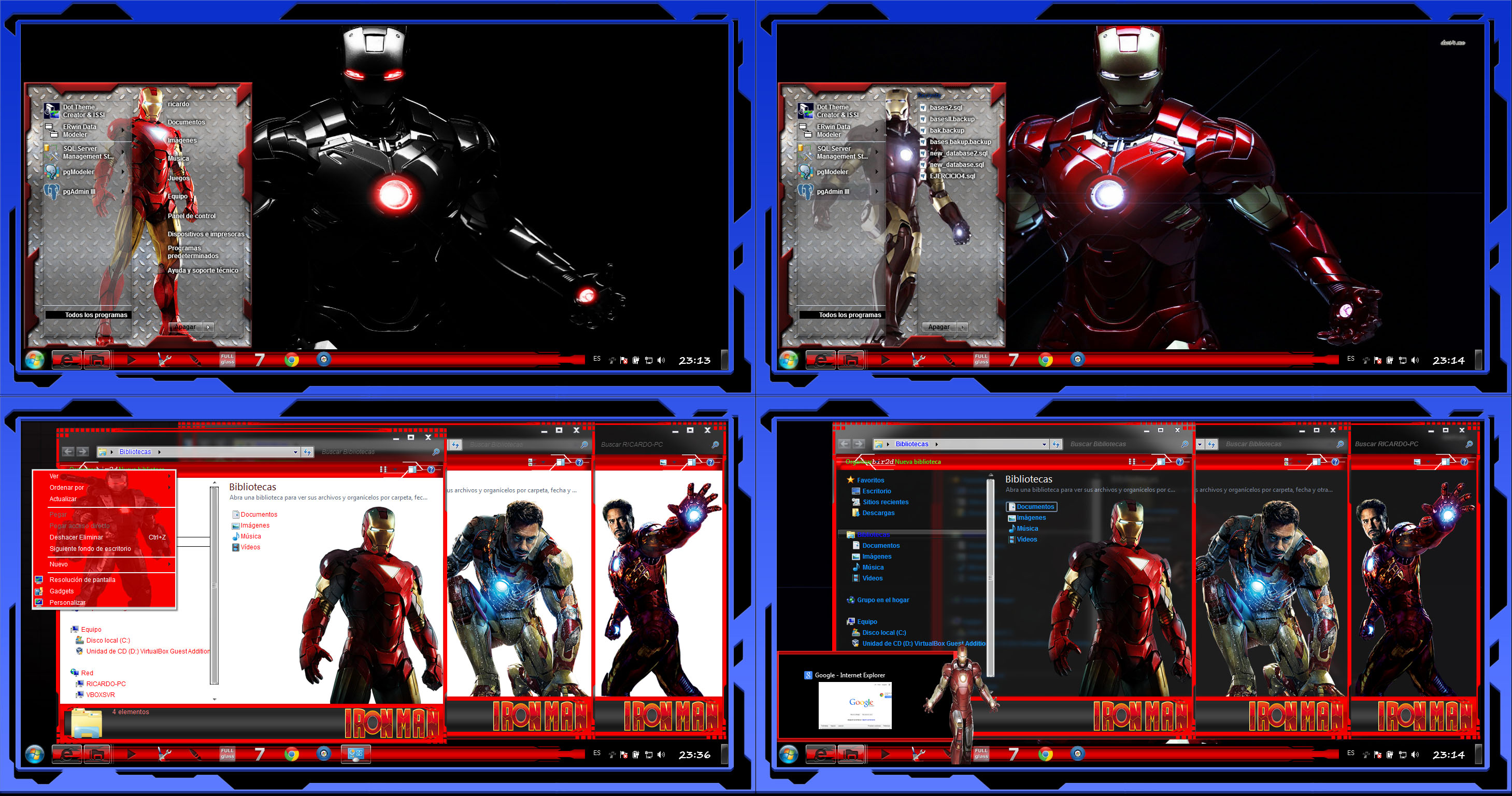 Thema windows7 Iron Man by bir2d on DeviantArt