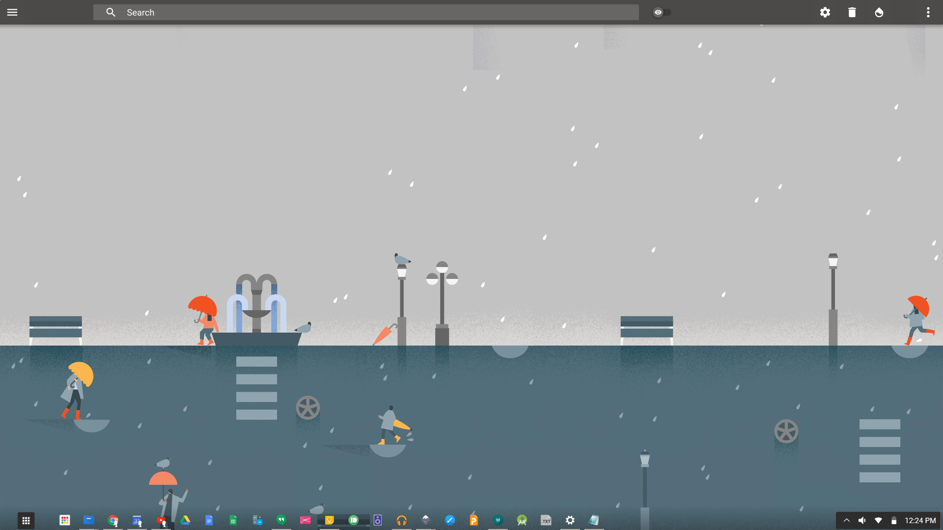 Rainmeter - Material Desktop 0.2 WIP by Manga737 on DeviantArt