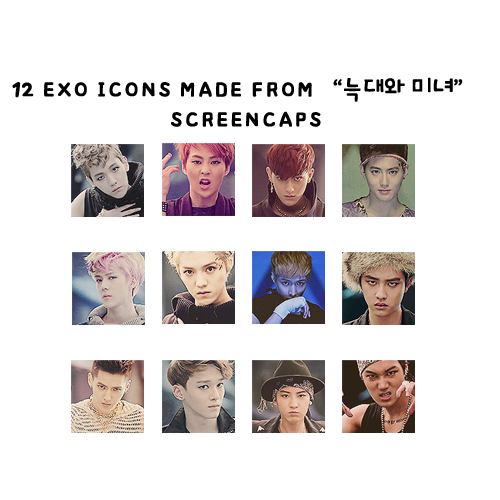 Exo Icons by ahreumdak on DeviantArt