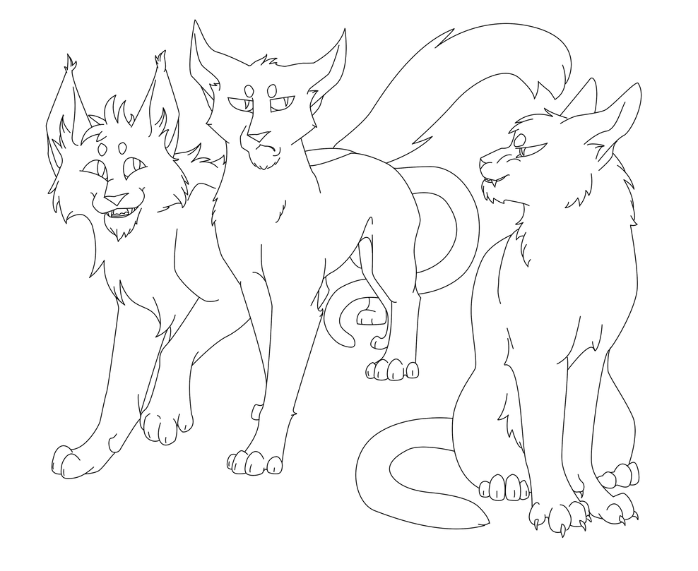Gorse - Smoke - Beech - Line Art by CaptainMorwen on DeviantArt