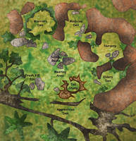 ThunderClan Camp - Map by CaptainMorwen on DeviantArt