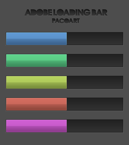 Adobe Loading Bar .PSD by PacoArt on DeviantArt