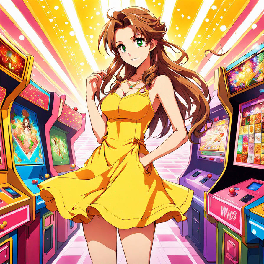 Aerith's First Time at Gold Saucer by Hippo-and-Friends on DeviantArt