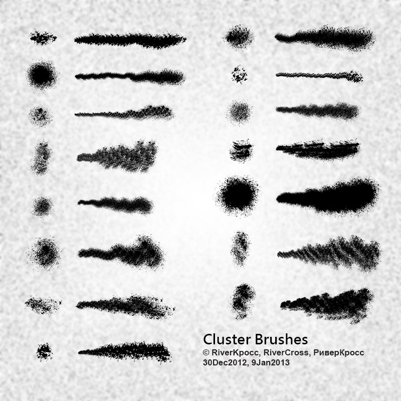 Cluster Brushes by RiverJvari on DeviantArt