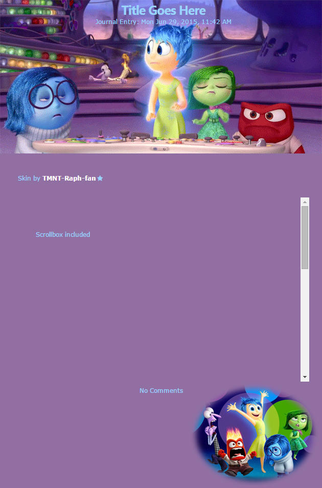 Animated Journal Skin: Inside Out by TMNT-Raph-fan on DeviantArt