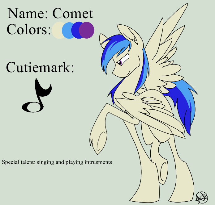 oc ref sheet: Comet by Earth-Call on DeviantArt