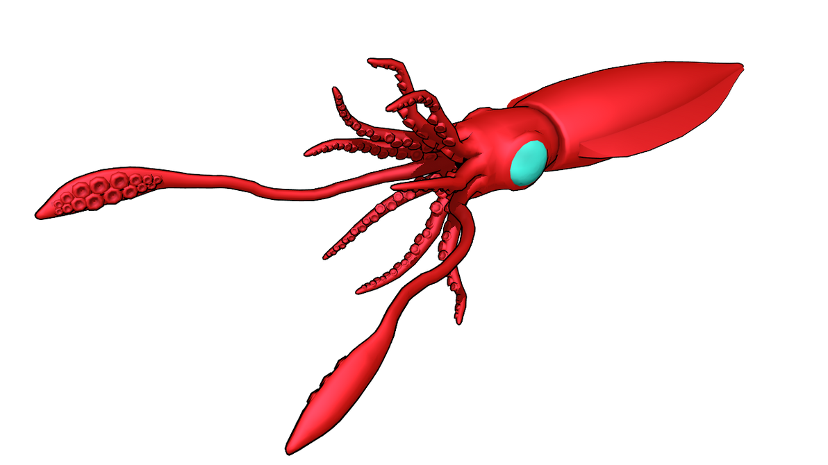 Giant squid MMD Download by ChrisM199 on DeviantArt