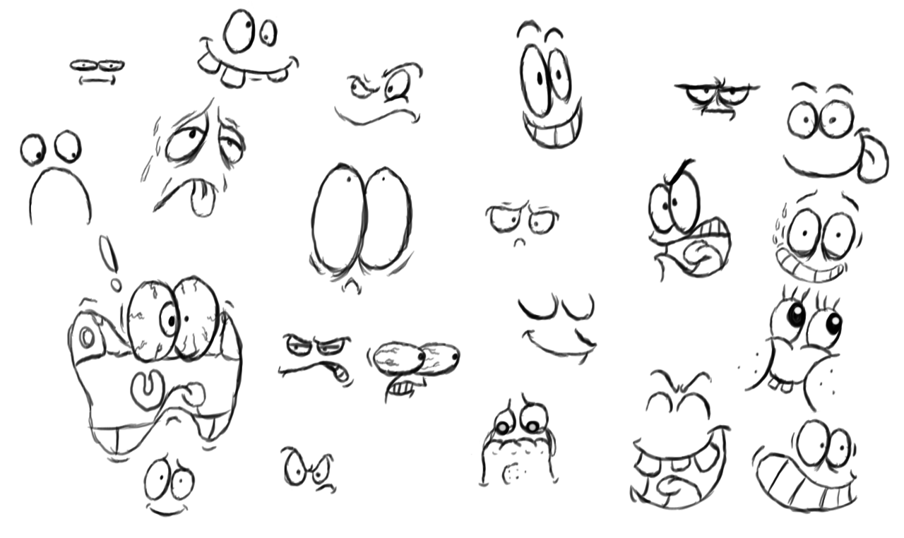 Face Doodles by CriticalHitSam on DeviantArt