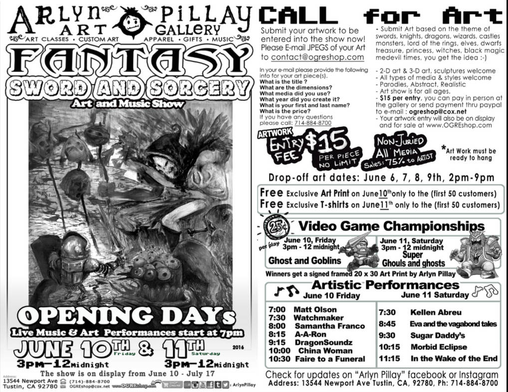 Fantasy sword and sorcery flyer by ArlynPillay on DeviantArt