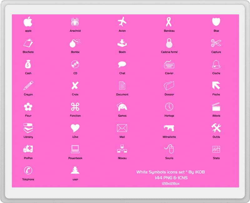 White Symbols Icons by ikobz1 on DeviantArt