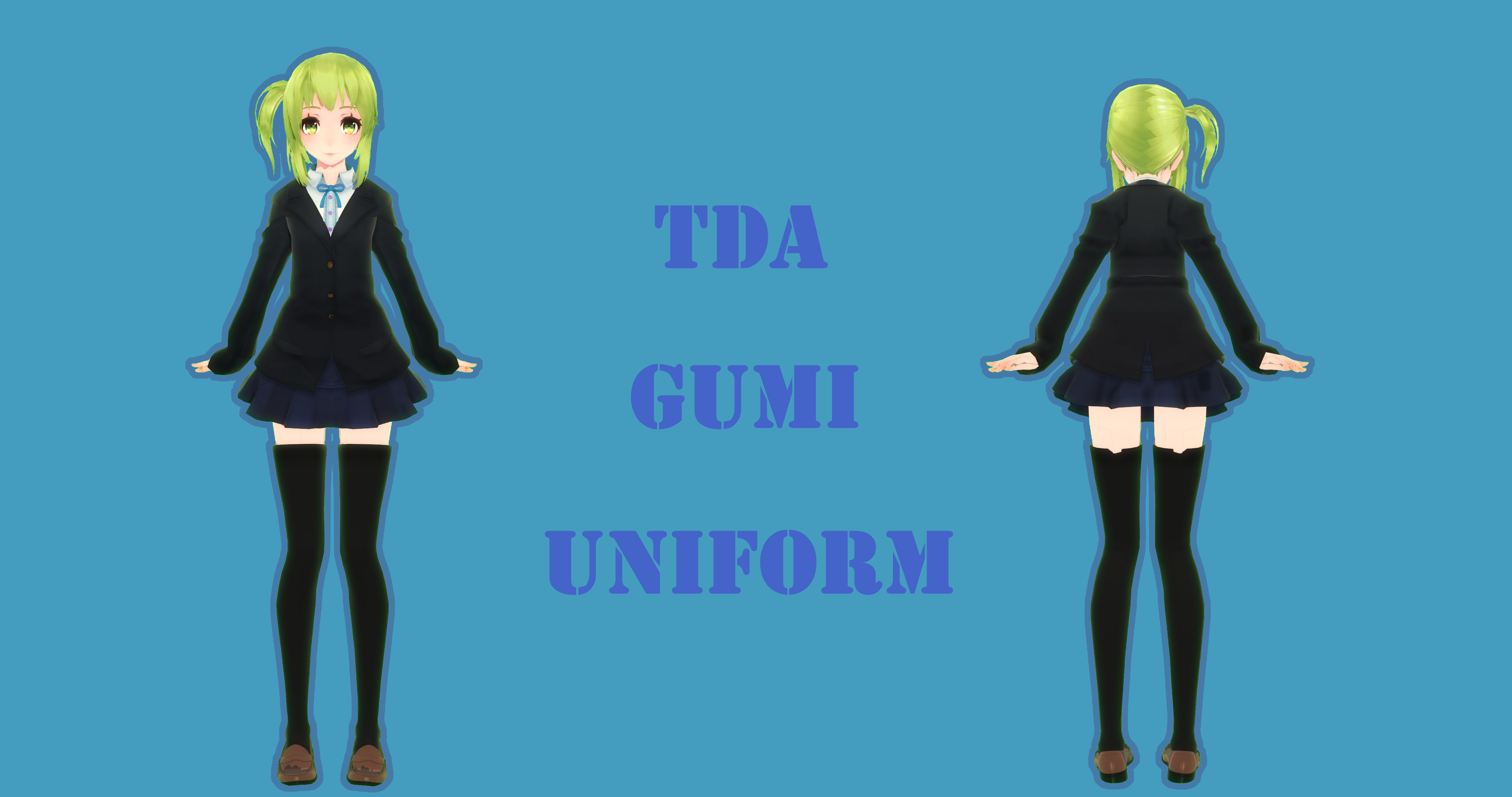 [MMD][TDA]GUMI Uniform[model dl] by TachibanaAnn on DeviantArt