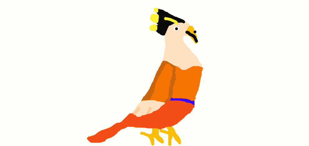 Famous Characters as Birds: Goku by naturenut190 on DeviantArt