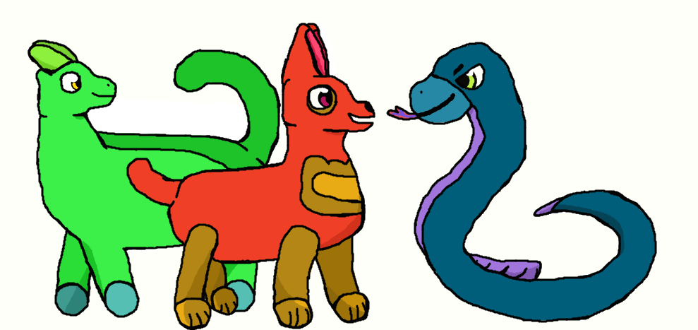Fakemon starters (level 1-16) by naturenut190 on DeviantArt