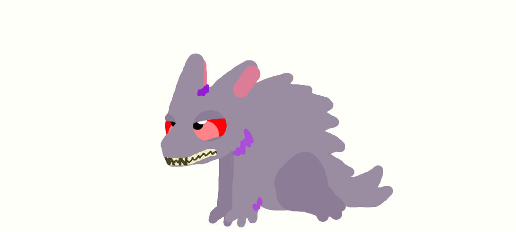 Hairless Gengar by naturenut190 on DeviantArt