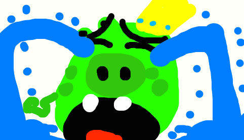 Angry Birds King Pig Crying by Angrybirds236 on DeviantArt