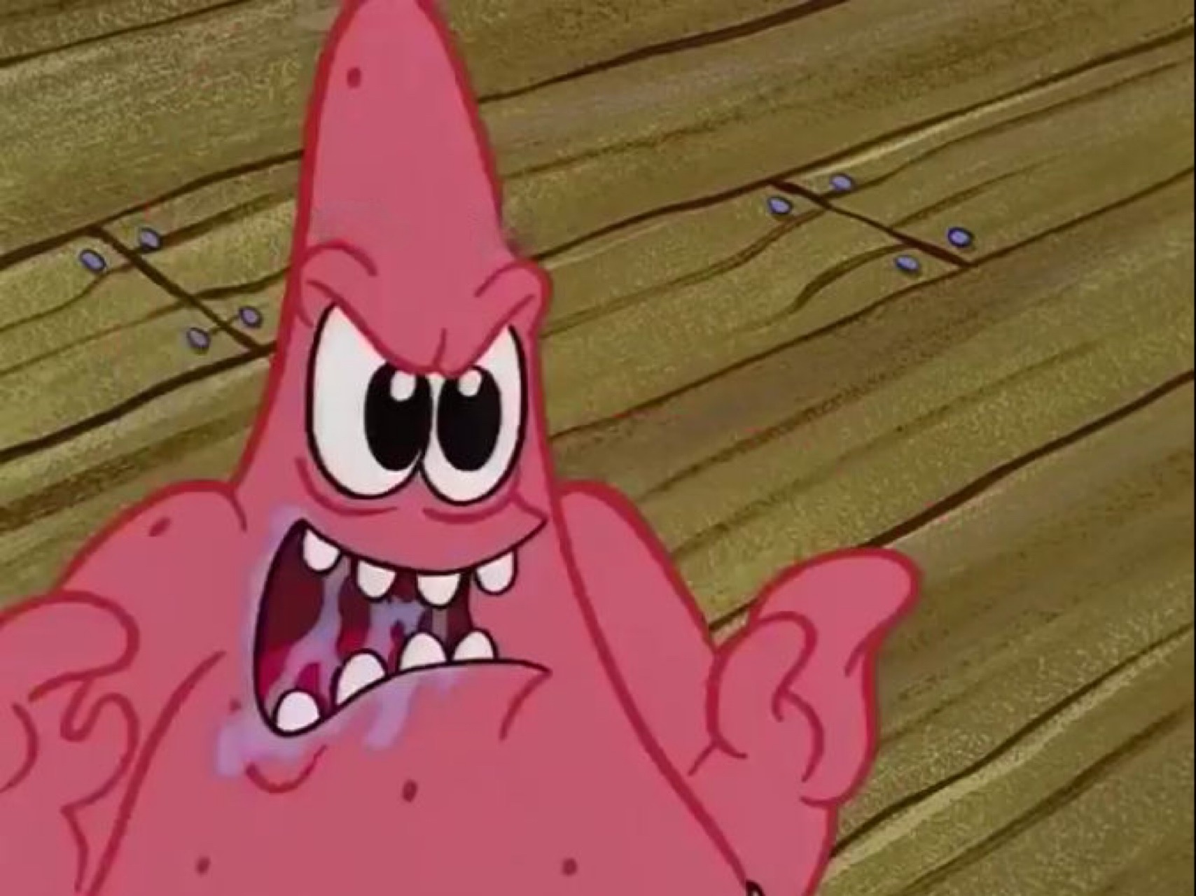 Patrick Star without Eyebrows by DarksonicROR15810 on DeviantArt