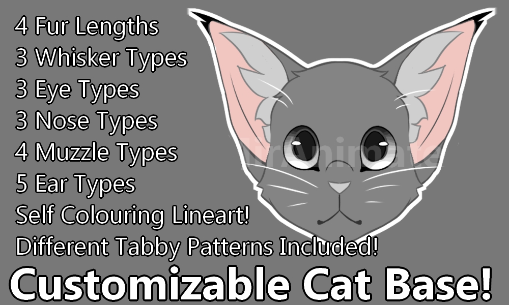 MirAnimates Cat Face Base F2U (Read Rules) by MirAnimates on DeviantArt
