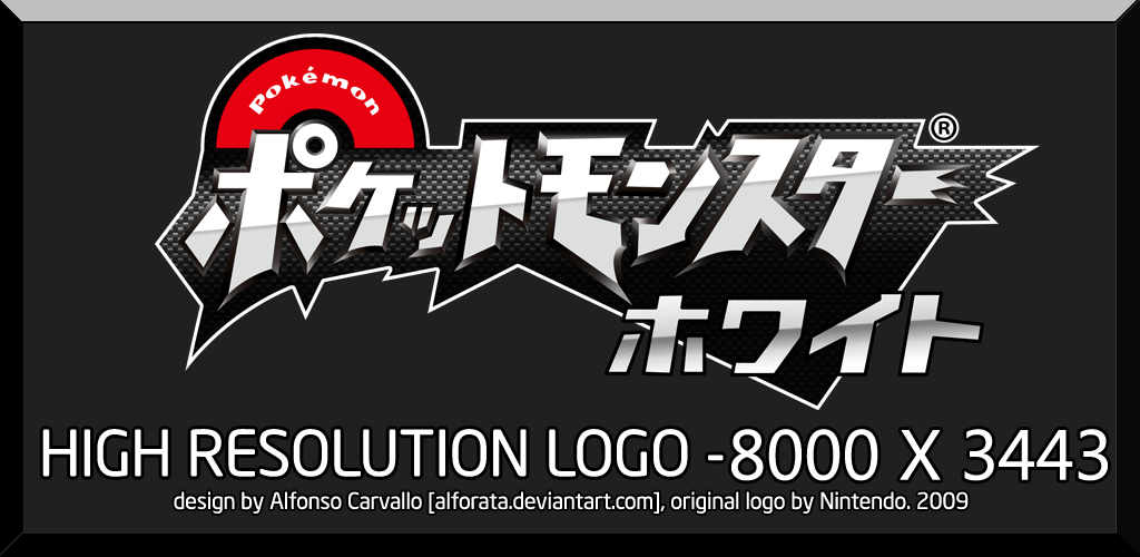 Pokemon White Hi Res Logo by Alforata on DeviantArt